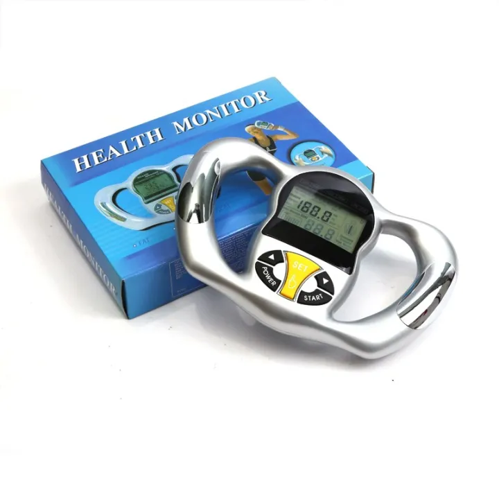 Hand-Held Health Body Fat Measure LCD Liquid Body Fat BMI Fat Measuring ...