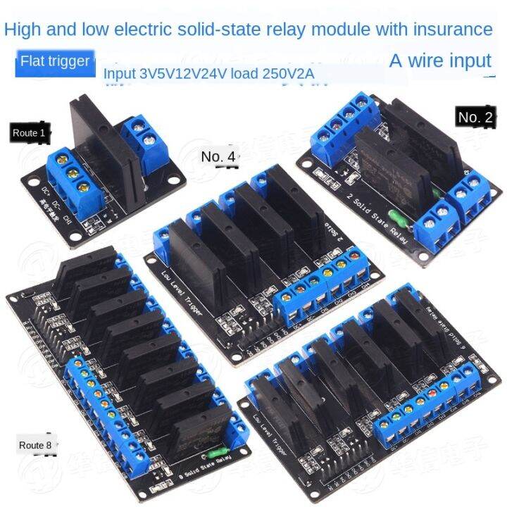 12v Solid State Relay 5v Module 1 2 6 8 Way 5v12v24v High And Low ...