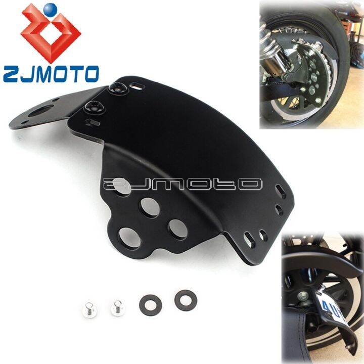 Cafe Racer Side Mount License Plate Holder Bracket For Softail Custom ...