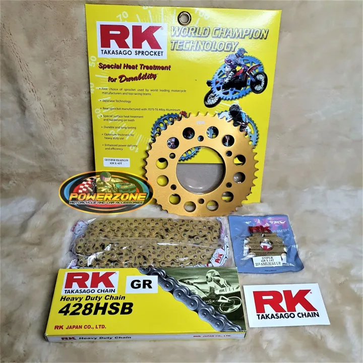 RK CHAIN SET GOLD (14 43 428 130L) for SNIPER150 | Lazada PH