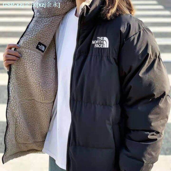 ขนแกะอุ่นพี่ชาย Aaron NORTH ชายหญิงคู่สวมชุดกลางแจ้งคอหลวมแจ็คเก็ตบุคอต ...