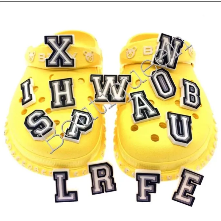 letters design jibbittz for crocs | Lazada PH
