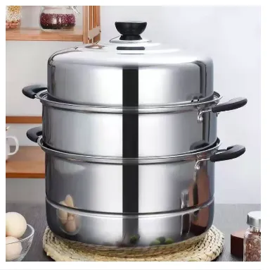 3 Layer Stainless Steel Steamer And Cooker 28cm | Lazada PH