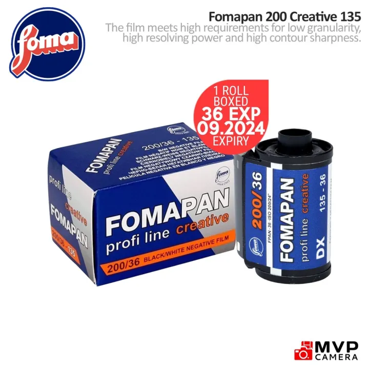 FOMAPAN 200 ISO 135 35mm FOMA Black & White Negative Film (1 Roll) MVP ...