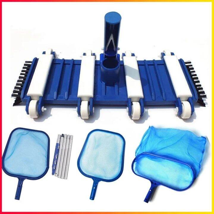 Swimming Pool Skimmer Deep Shallow Net cleaning net set with 47 in rod ...
