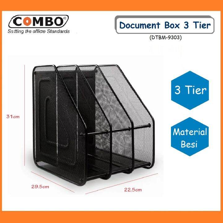 Rak Box File Kantor 3 Tier / Rak Dokumen layer / Document Rack / File ...