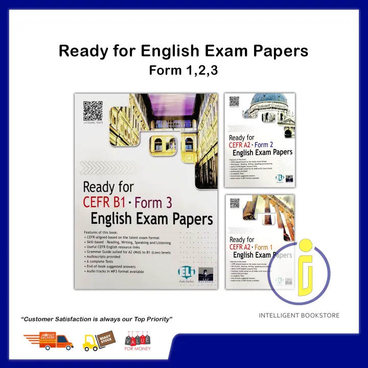 [Intelligent] SAP Ready for CEFR A2/B1 English Exam Papers SPM Form 1,2 ...