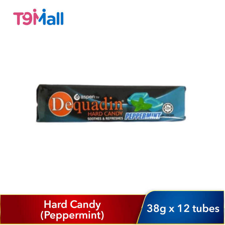 Dequadin Peppermint Hard Candy Tube (38gx12's) | Lazada