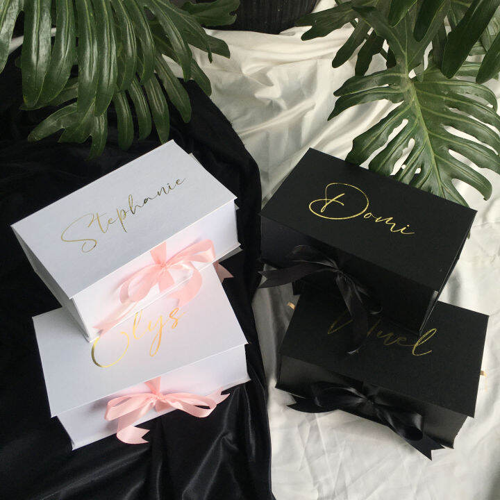 Box Bridesmaid / Hardbox Custom untuk Bridesmaid / Hampers / Kemasan / Box Pita / Gift Box ...