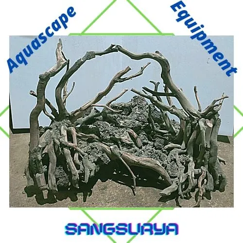 Hardscape tema jungle aquascape aquarium | Lazada Indonesia