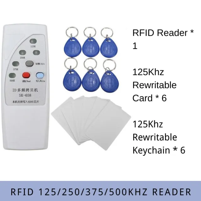 RFID Access Control Card Duplicator 125/250/375/500Khz Reproducible ...
