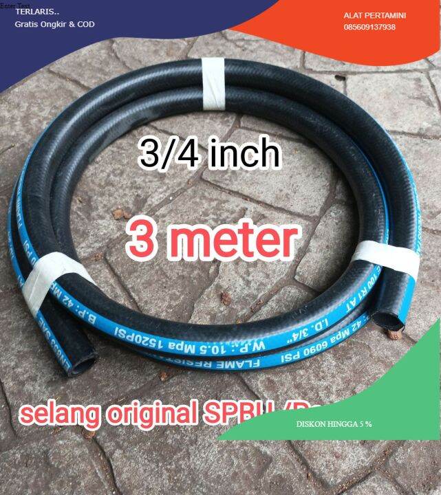 selang SPBU selang pertamini 3/4 panjang 3 meter | Lazada Indonesia