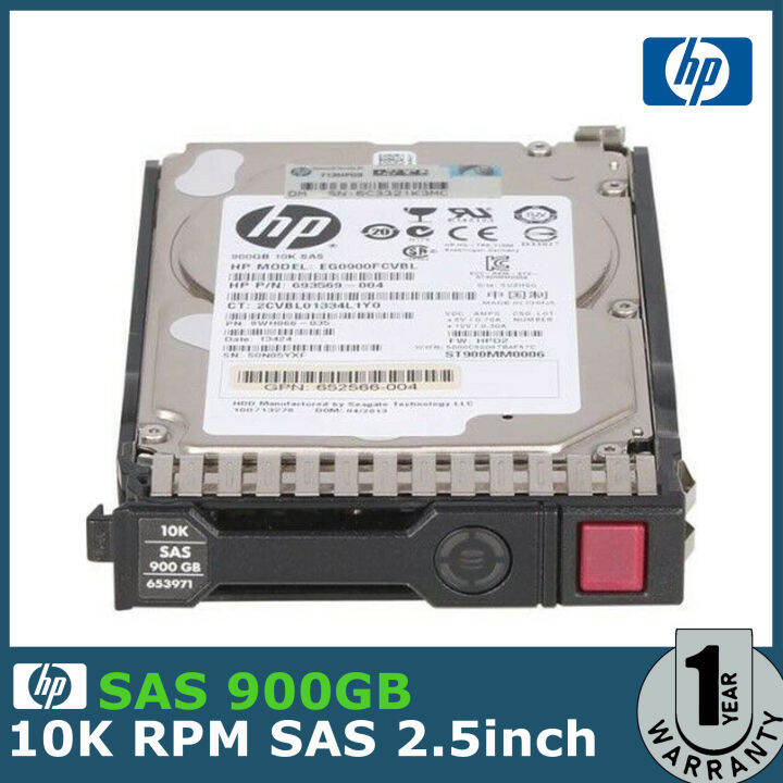 HDD Hard Drive SAS HP 900GB 10K RPM SAS 2.5 inch│For Server: HPE ...