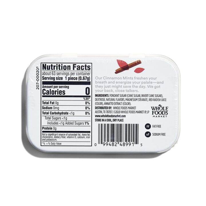 365 by Whole Foods Market, Cinnamon Mints, 1.5 Ounce | Lazada PH