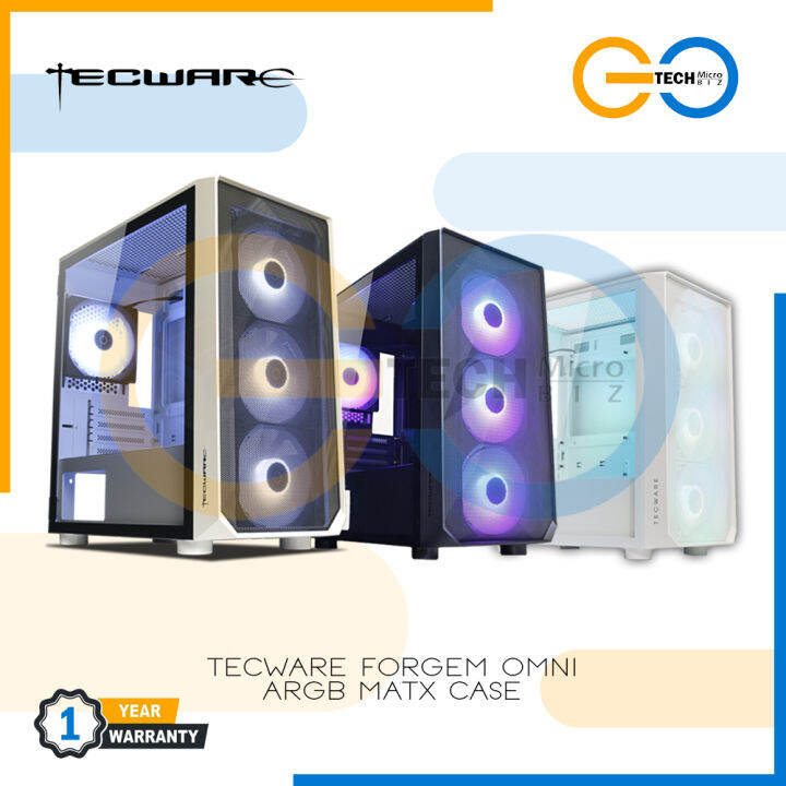 Tecware Forge M Omni ARGB MATX Desktop Computer PC Case | Lazada PH