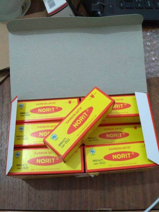 NORIT Carbon Aktif isi 40 tablet// Obat Keracunan Makanan //Gangguan ...