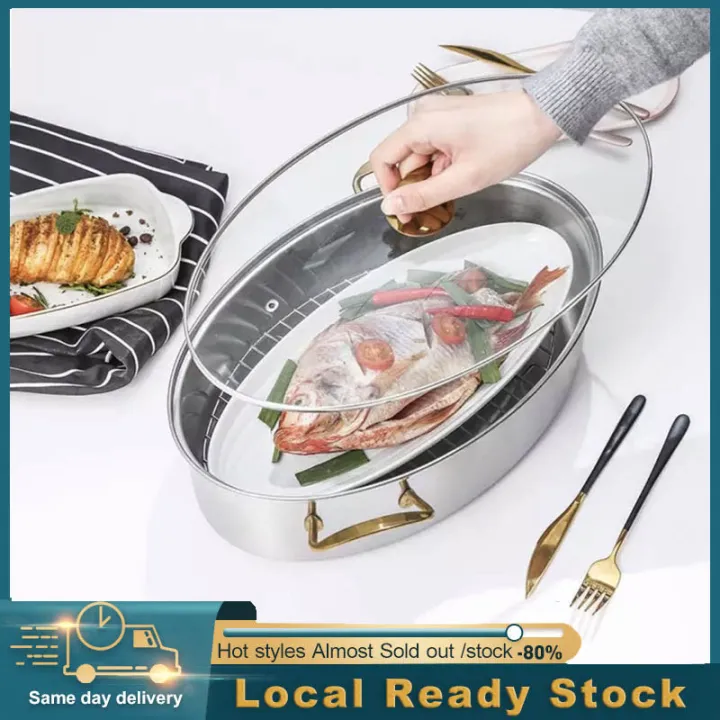 [phlocal ship]Stainless steel fish steamer for big fish. Big cooking ...