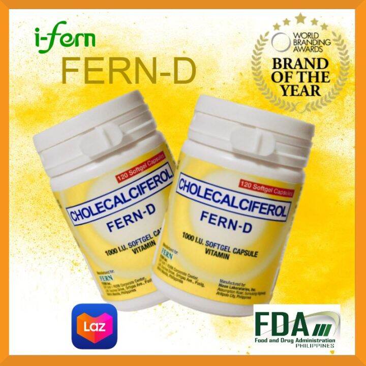 Fern D "MAGIC Pill" Cholecalciferol Vitamin D 60s and 120s capsules ...
