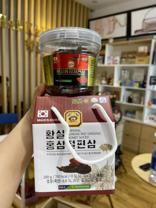 Hồng sâm lát tẩm mật ong tăng sức khoẻ và đề kháng Honeyed Korean ...