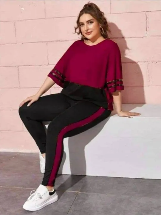 OVERSIZE KOREAN TERNO L-3XL (MAROON) | Lazada PH