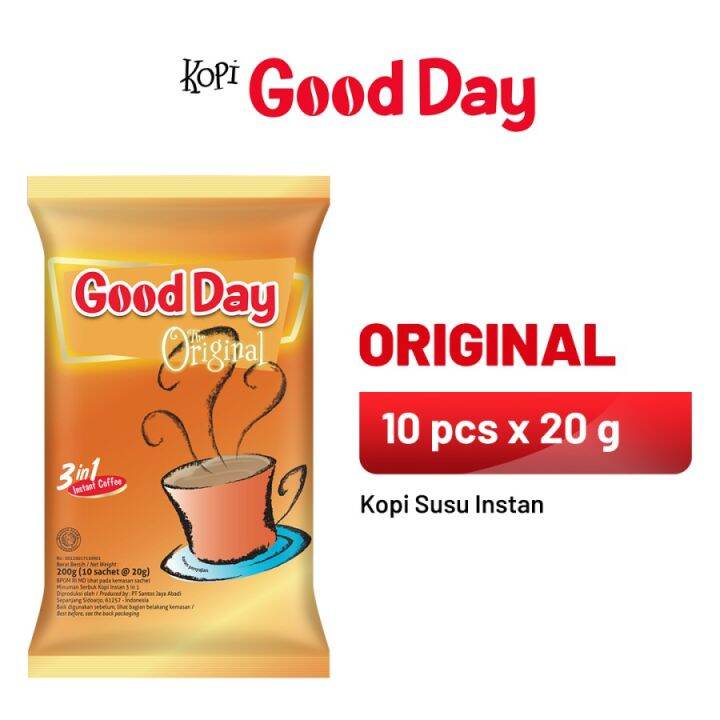 GOOD DAY kopi Original 1 Pack (10 x 20 gr) | Lazada Indonesia