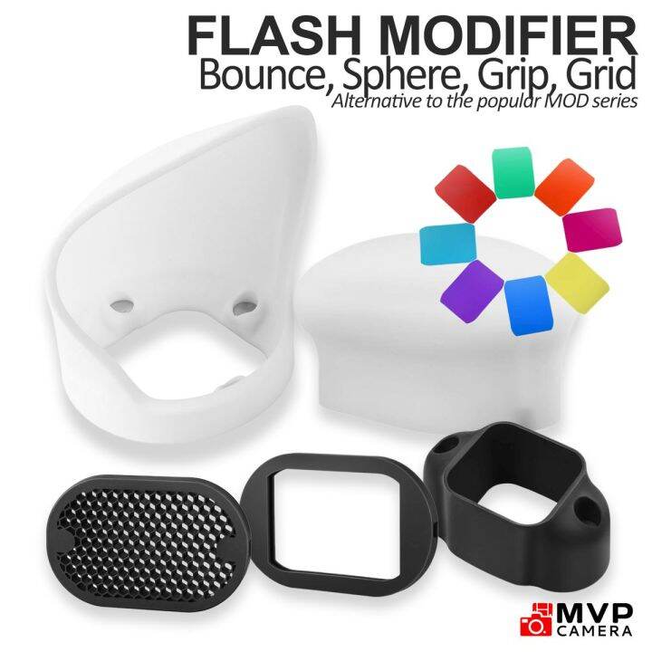 MAGMOD Magnetic Flash Speedlite Modifier Bounce Sphere Grip Grid ...