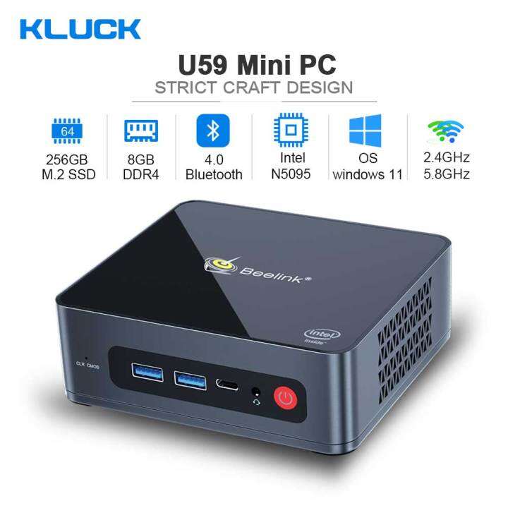 ใหม่ U59 Pro Mini PC มินิพีซี Windows 11 CPU Intel Celeron N5105 8GB ...