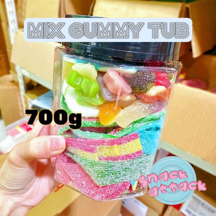 700g Balang Mix Bebeto Haribo Gummy Masam Manis Jar Hexagon Premium ...