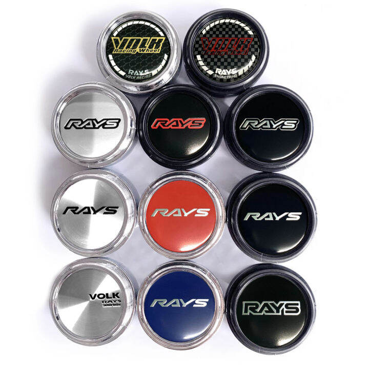 4pcs 60mm Car sport rim wheel cap VOLK RACING RAYS Volk Racing Rays ...