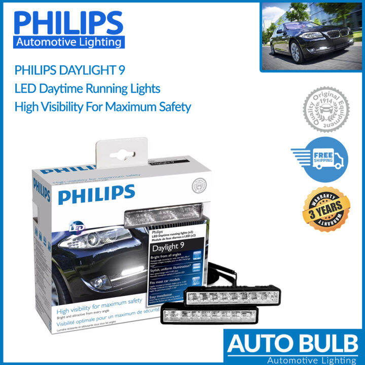 ไฟเดย์ไลท์ Philips DayLight 9 LED Daytime running lights รุ่นใหม่ล่าสุด ...