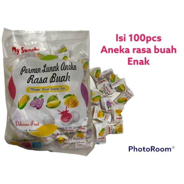 Permen Lunak Aneka Rasa Buah (mangga, durian, jagung, taro) | Lazada ...