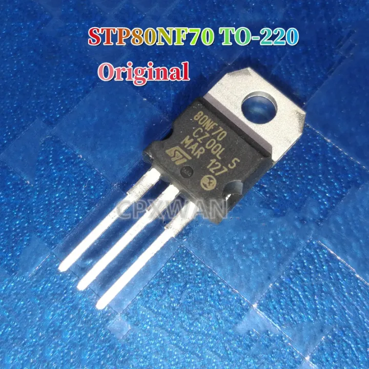 5pcs Original 80NF70 STP80NF70 TO-220 P80NF70 TO220 80A/70V N-channel MOSFET Transistor New ...