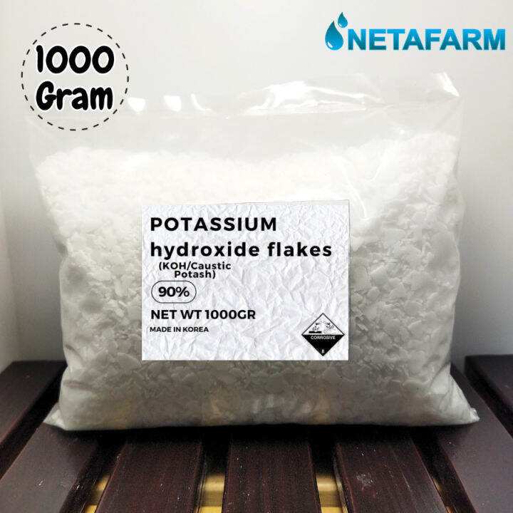 KOH Kalium Hidroksida Potassium Hidroxide Hydrate - 1kg | Lazada Indonesia