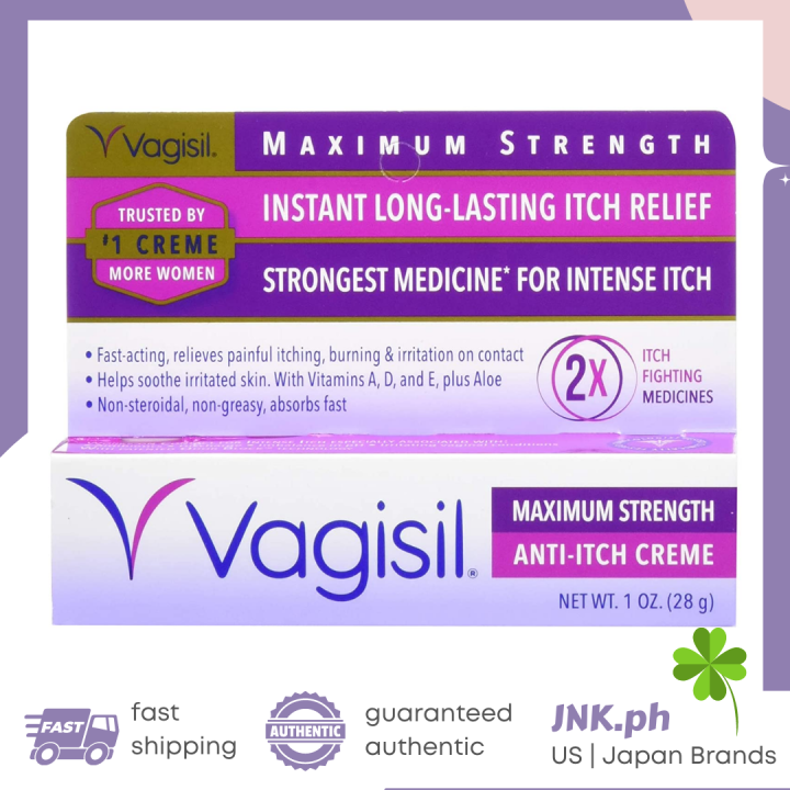 Vagisil Anti Itch Cream Maximum Strength Instant Long Lasting Itch