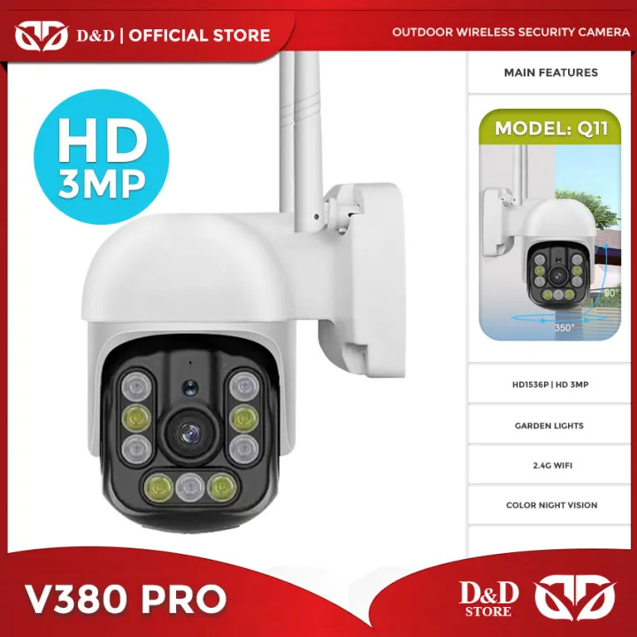 D&D | Q11 V380 Pro Outdoor Wireless Security CCTV Camera 2.4g Wi-Fi ...