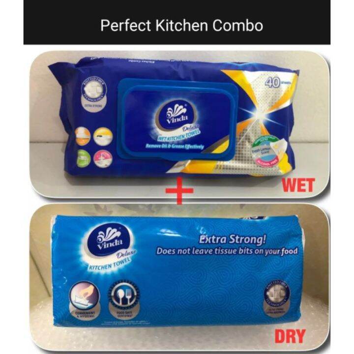 Vinda Deluxe Dry Wet Kitchen Towel mfg 2022-new stock | Lazada