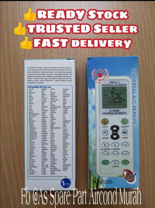 Remote Aircond Universal K1028E Air Condition Remote LCD A/C Remote ...
