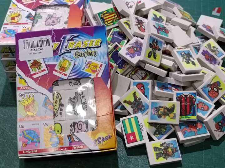 (Childhood Game) Lawan Pemadam ~ Legency Erasers 48pcs Fancy Erasers ...