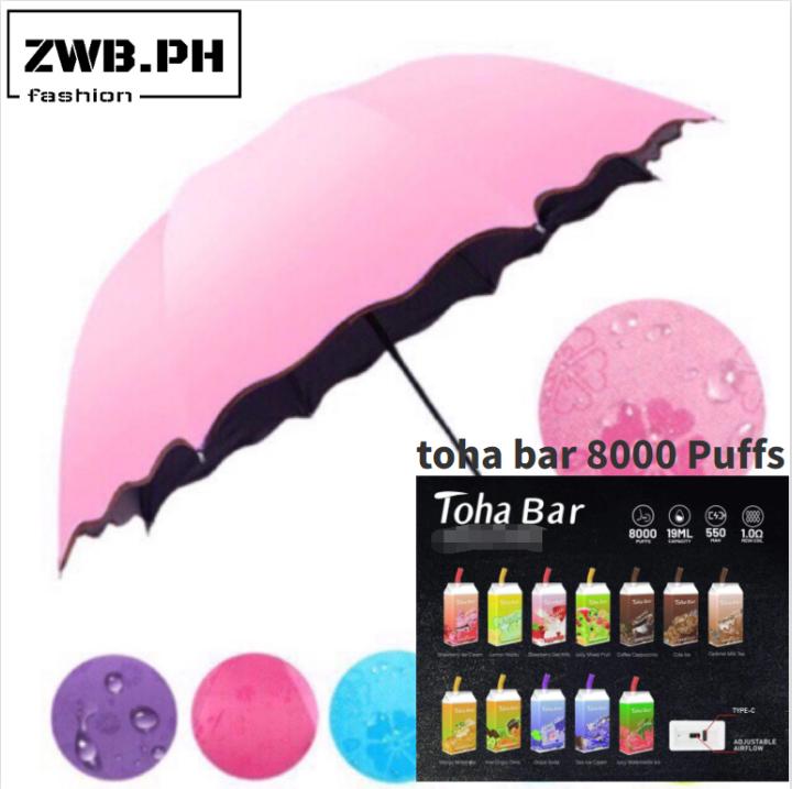 toha bar 8000 Magic UV Folding Sun Rain Windproof Flowering Umbrella ...