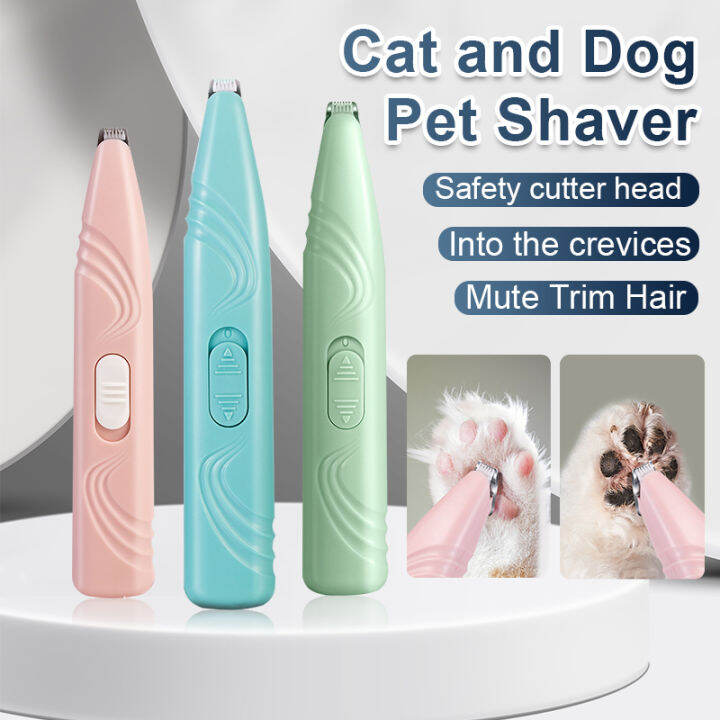 Pet Foot Hair Trimmer Electric Pet Shaver Cat Dog Foot Hair Clipper Pet ...