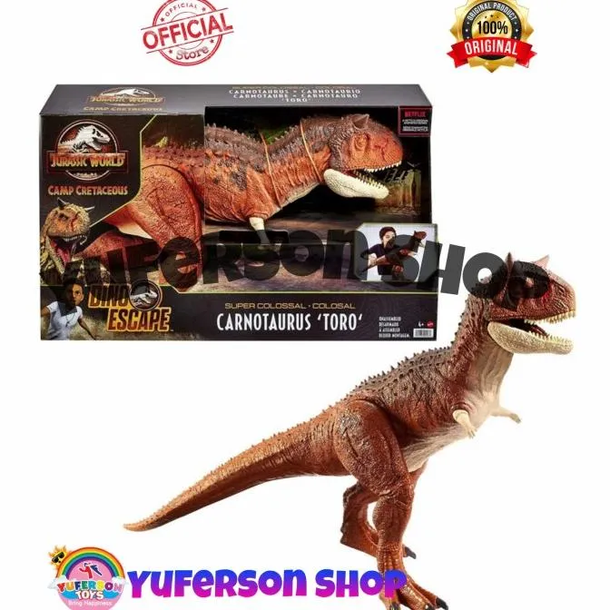 Disney Jurassic World Dino Escape Colossal Carnotaurus Toro | Lazada Indonesia