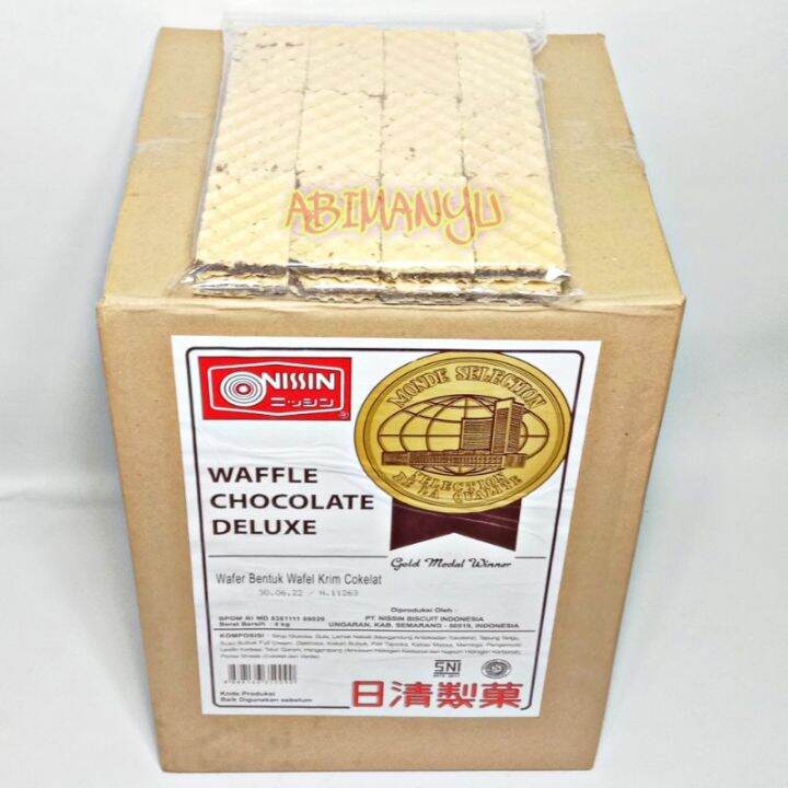 Waffle Coklat Nissin 200 gram / waffle nissin kiloan/ wafer | Lazada ...