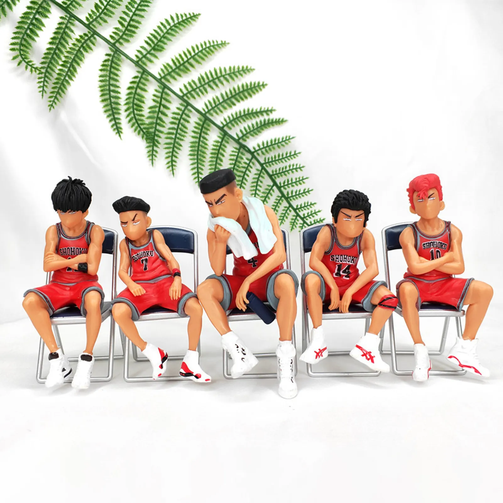 Microgood 5 ชิ้น/เซ็ตการ์ตูน อย่างเช่น ตุ๊กตาขยับแขนขาได้slam Dunk ของเล่นโมเดลเคื... 5ชิ้นค่ะ ...