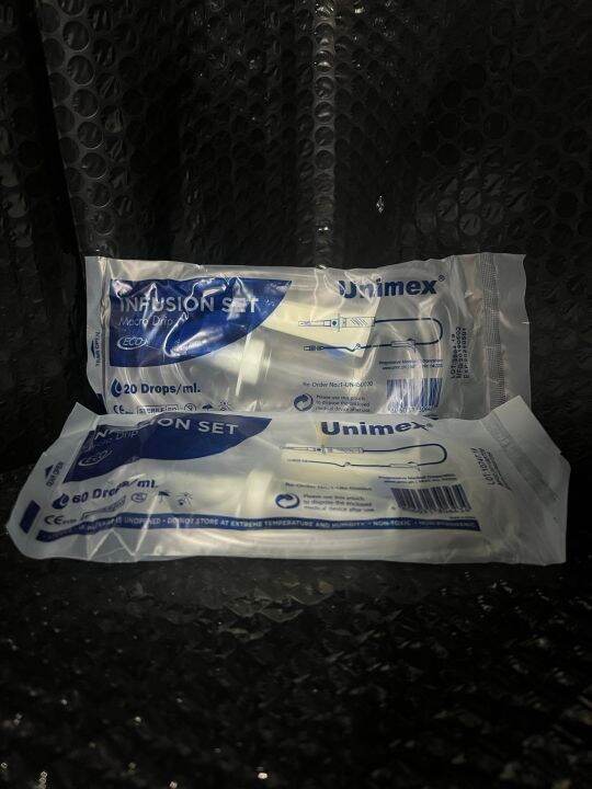 INFUSION SET (MACROSET FOR ADULT AND MICROSET FOR PEDIA) PER PIECE ...