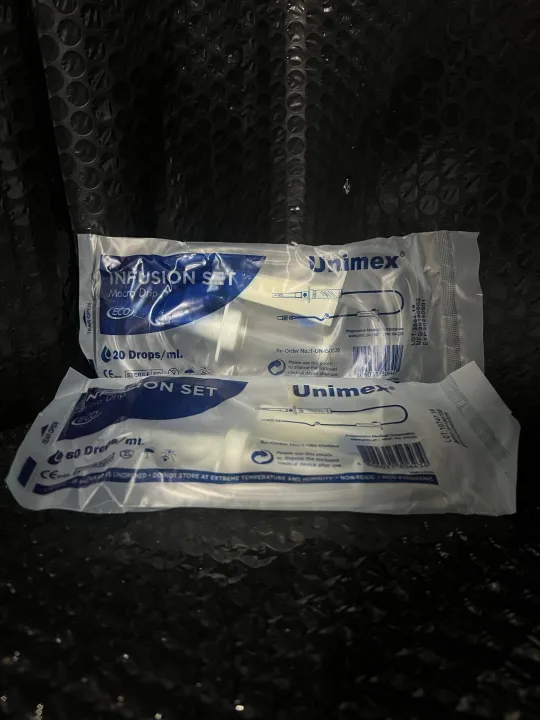 INFUSION SET (MACROSET FOR ADULT AND MICROSET FOR PEDIA) PER PIECE ...