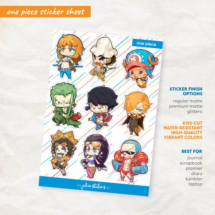**STICKER SHEET** One Piece Planner / Journal / Scrapbook / Diary ...