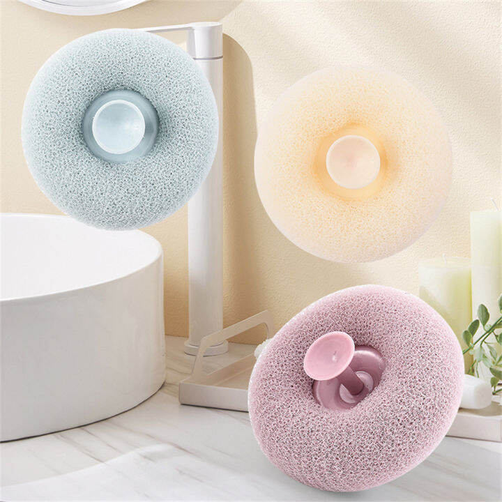 Keepwarm 1 buah Scrubber spons mandi dengan cangkir pengisap gaya ...