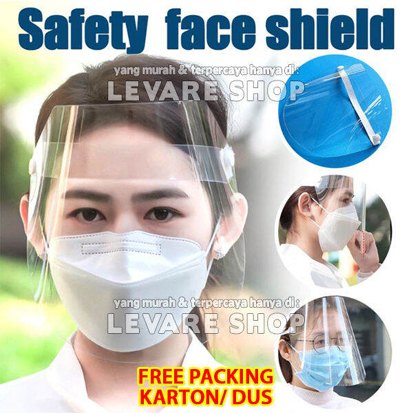 Safety Face Shield Mask Pengaman Pelindung Wajah Muka APD Medis Dental ...