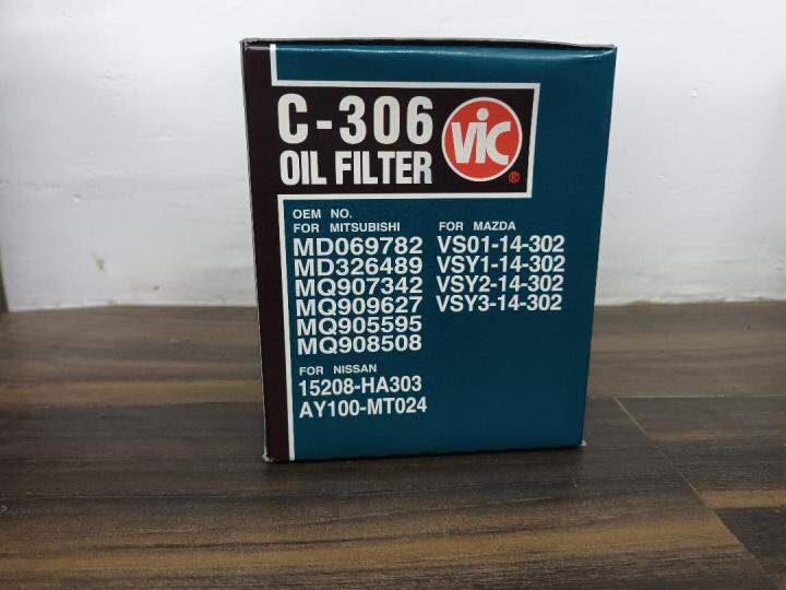 VIC OIL FILTER C-306 for L300, 4D56, STAREX, MONTERO, HYUNDAI GRACE ...