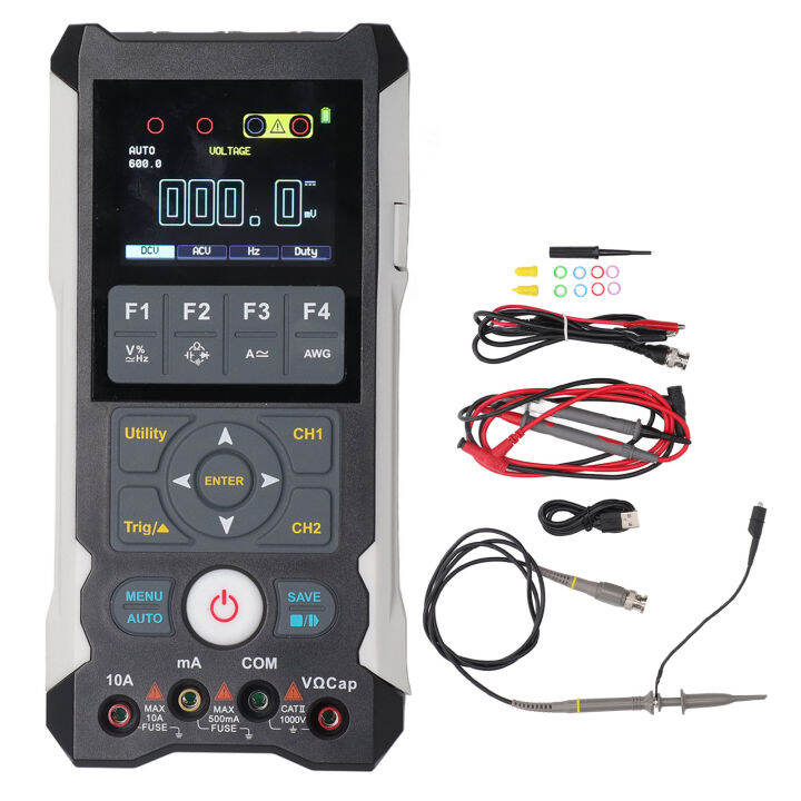 3 in 1 Oscilloscope Multimeter 2.8in Color LCD Portable 80MHz Dual ...
